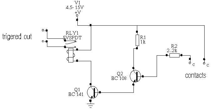 500 Circuits: Water Activated Relay Circuit