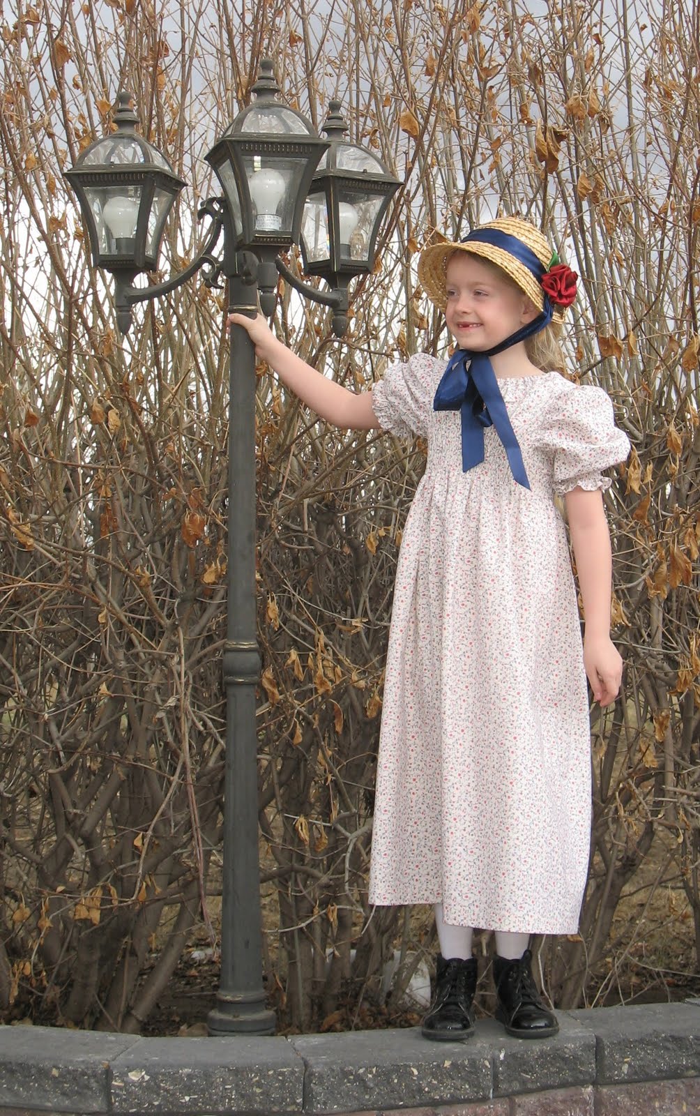 Stitched By His Love: Shirring Regency Girls' Dress Pattern