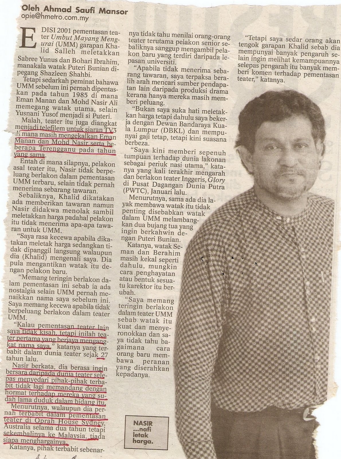 NASIR ALI always IN MEMORY: TRIBUTE "The LEGEND OF NASIR ALI"