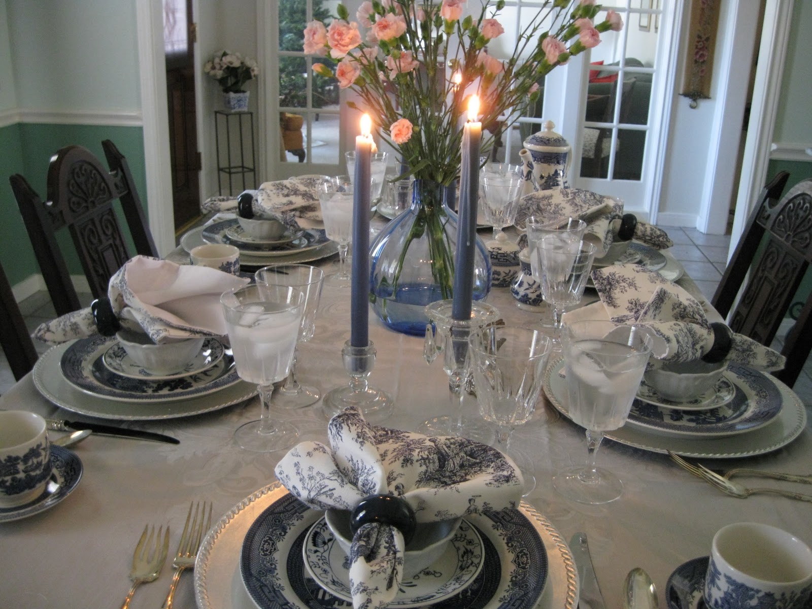 ~Tablescapes By Diane~: ~~~Blue Willow Tablescapes~~~