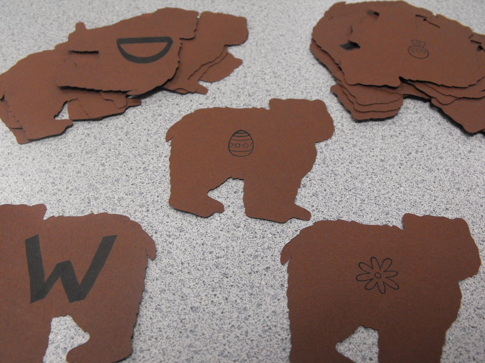 Scrap and Teach: Brown Bear Alphabet Game and Popcorn Words