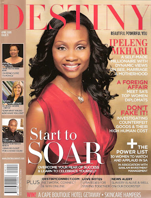 Sashay - In The Media: Destiny Magazine April 2009