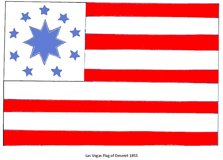 A variation on the Mormon flag of Deseret - 1855 : r/vexillology