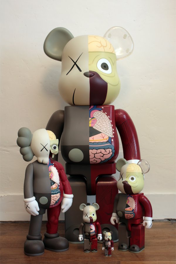 Lulu Loves Be@rbrick: Family of Kaws Original Dissected (Photo of the day)