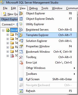 SQL MANi: Template explorer and Parameters