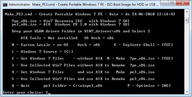 kitab: Make_PE3 : Program to Create Portable Windows 7 PE Live