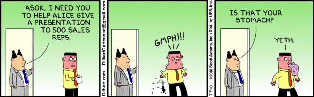 Strength is life: Dilbert talks about sales