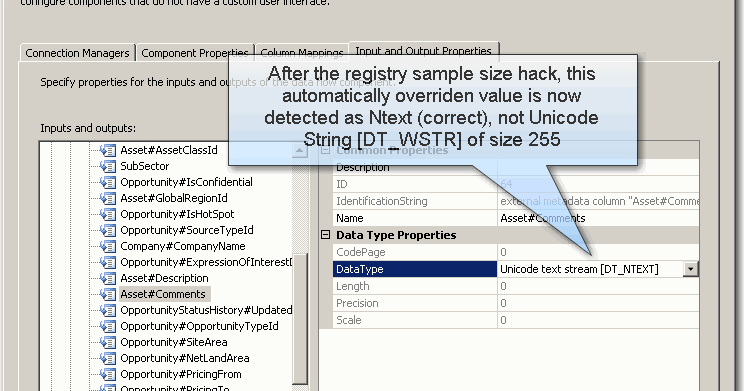 David Klein S Corner Ssis Excel Data Source Error “text Was Truncated Or One Or More