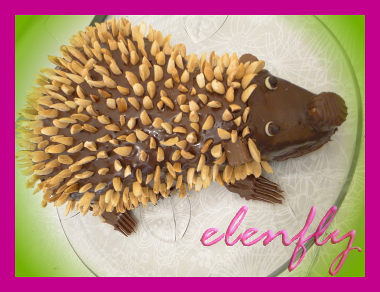 CookArt | by elenfly: ΤΟΥΡΤΑ ΣΚΑΝΤΖΟΧΟΙΡΟΣ - HEDGEHOG CAKE