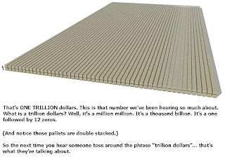 Gather ye rosebuds while ye may: What Does One Trillion Dollars Look Like?