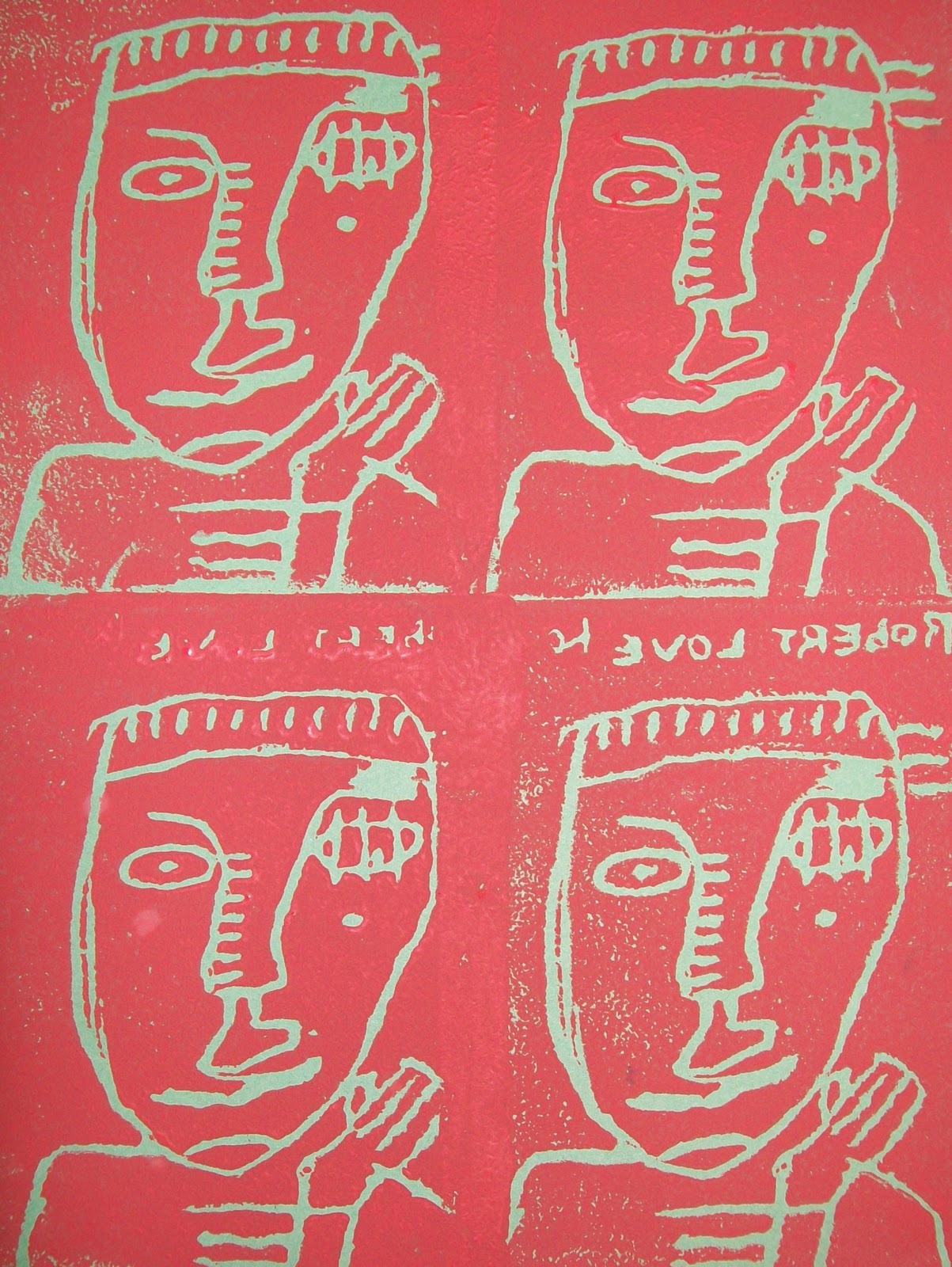 BLS Art Department: Yr 11 Polystyrene Block Printing