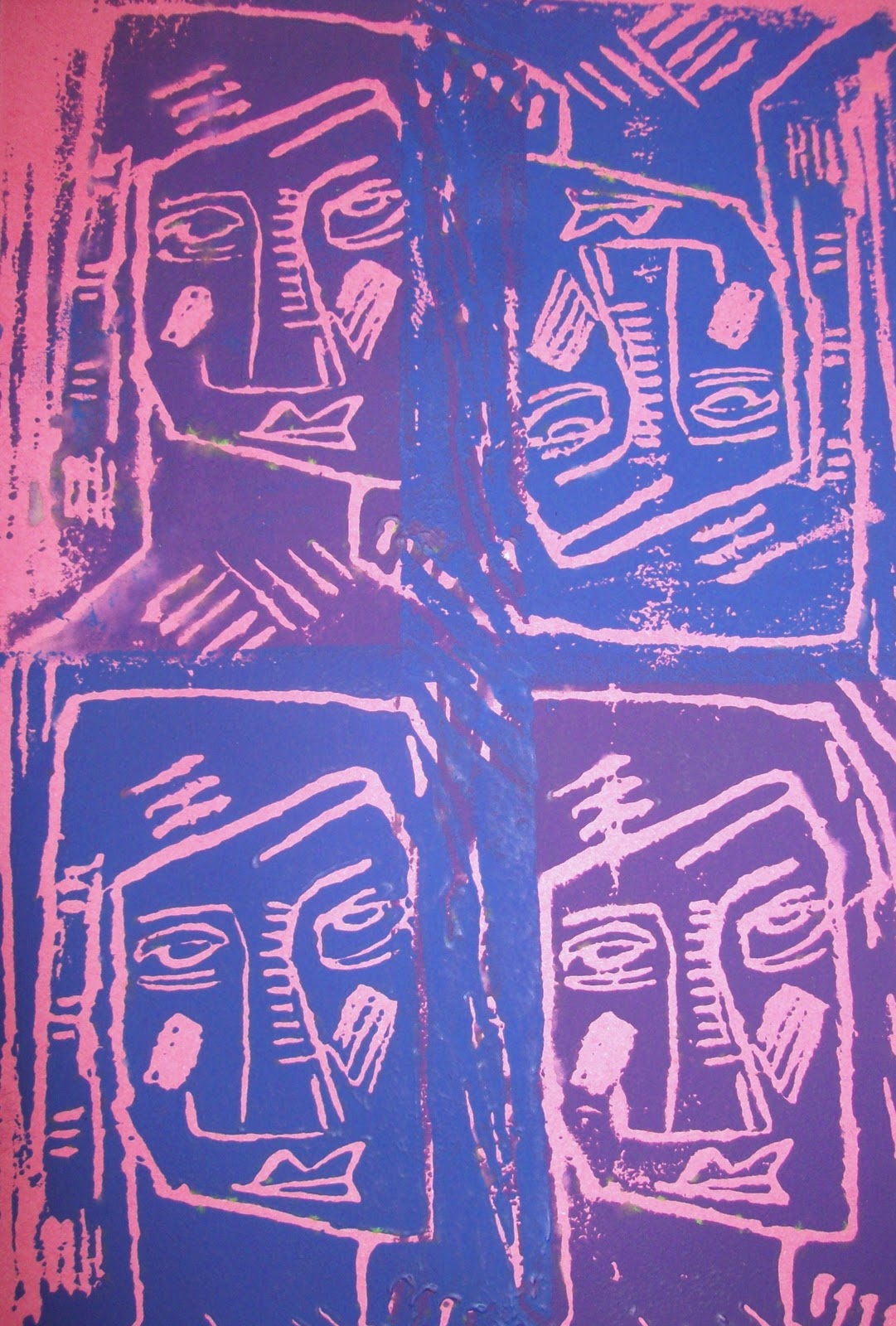 BLS Art Department: Yr 11 Polystyrene Block Printing