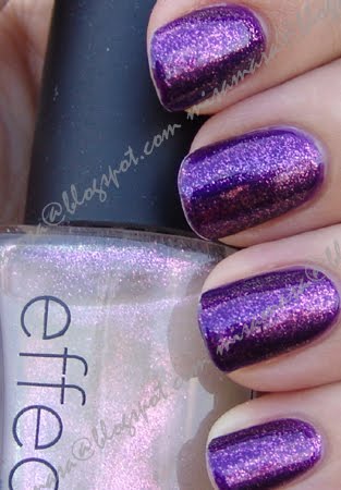 Misa polish: Reward NOTD: Misa Dreamy Purple +CND Raspberry Sparkle
