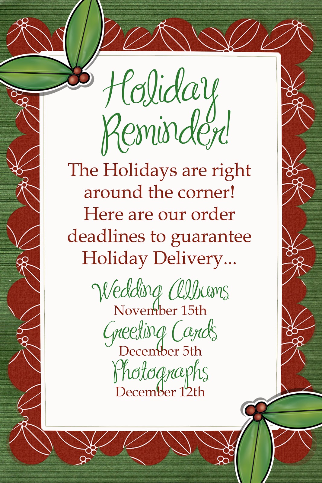 Charlie Shin Storyteller: Holiday Reminder