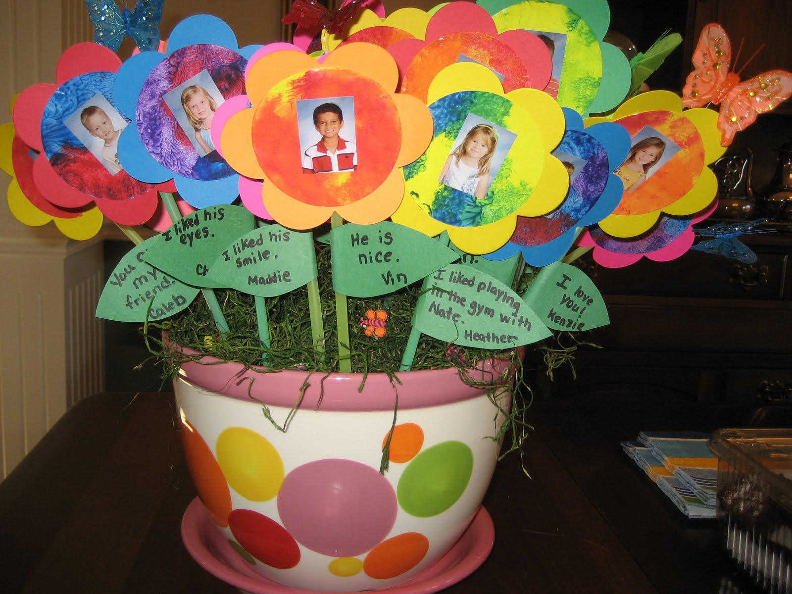 Nathan's World: Flower Bouquet from Nate's Class