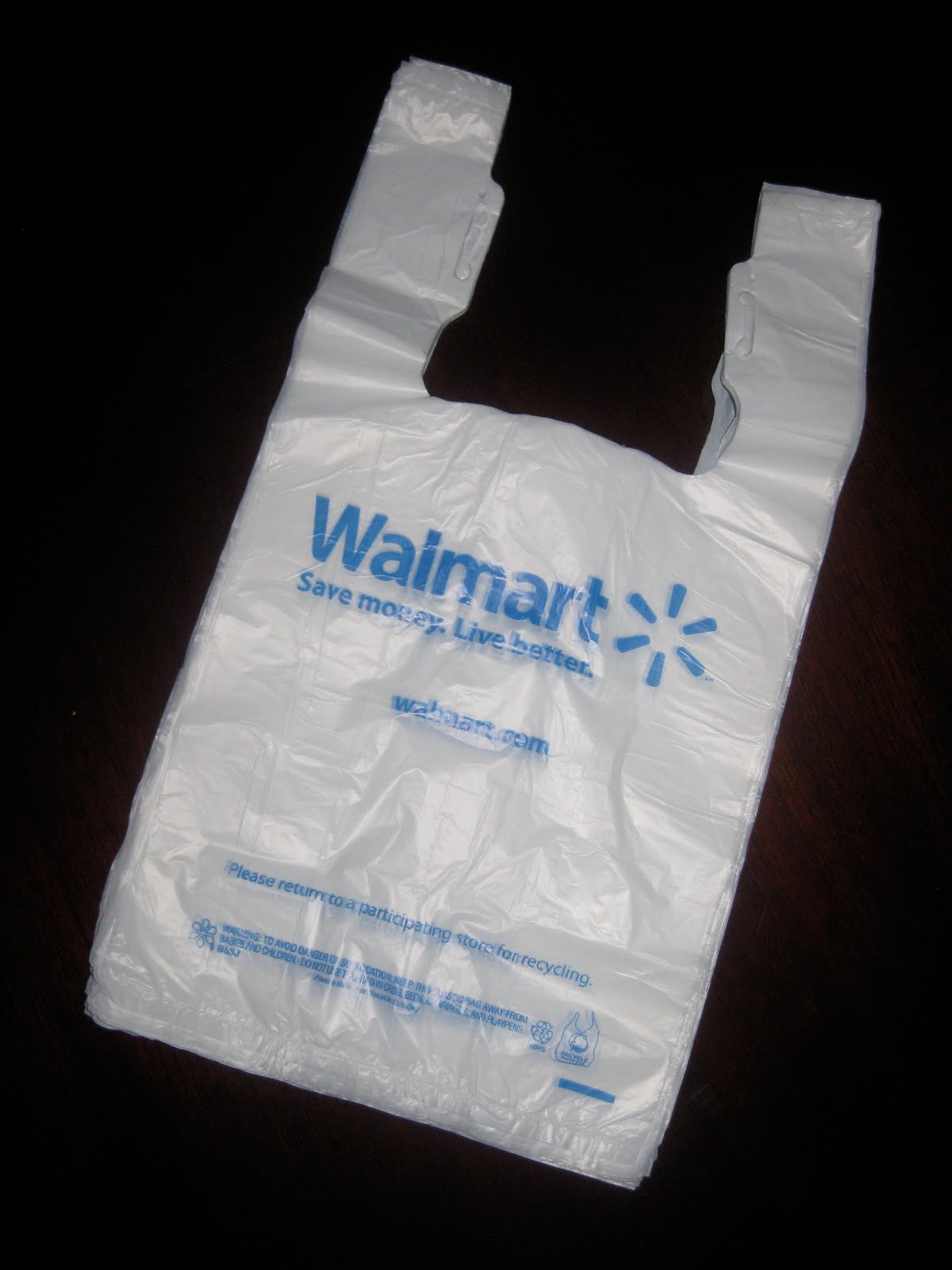 Mama's Messages: tuesday's tip for new mamas: Wal-Mart Bags!