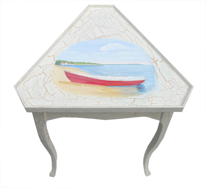 Painted Cottage Furniture - Next Step In Painting A Beach Scene On A ...
