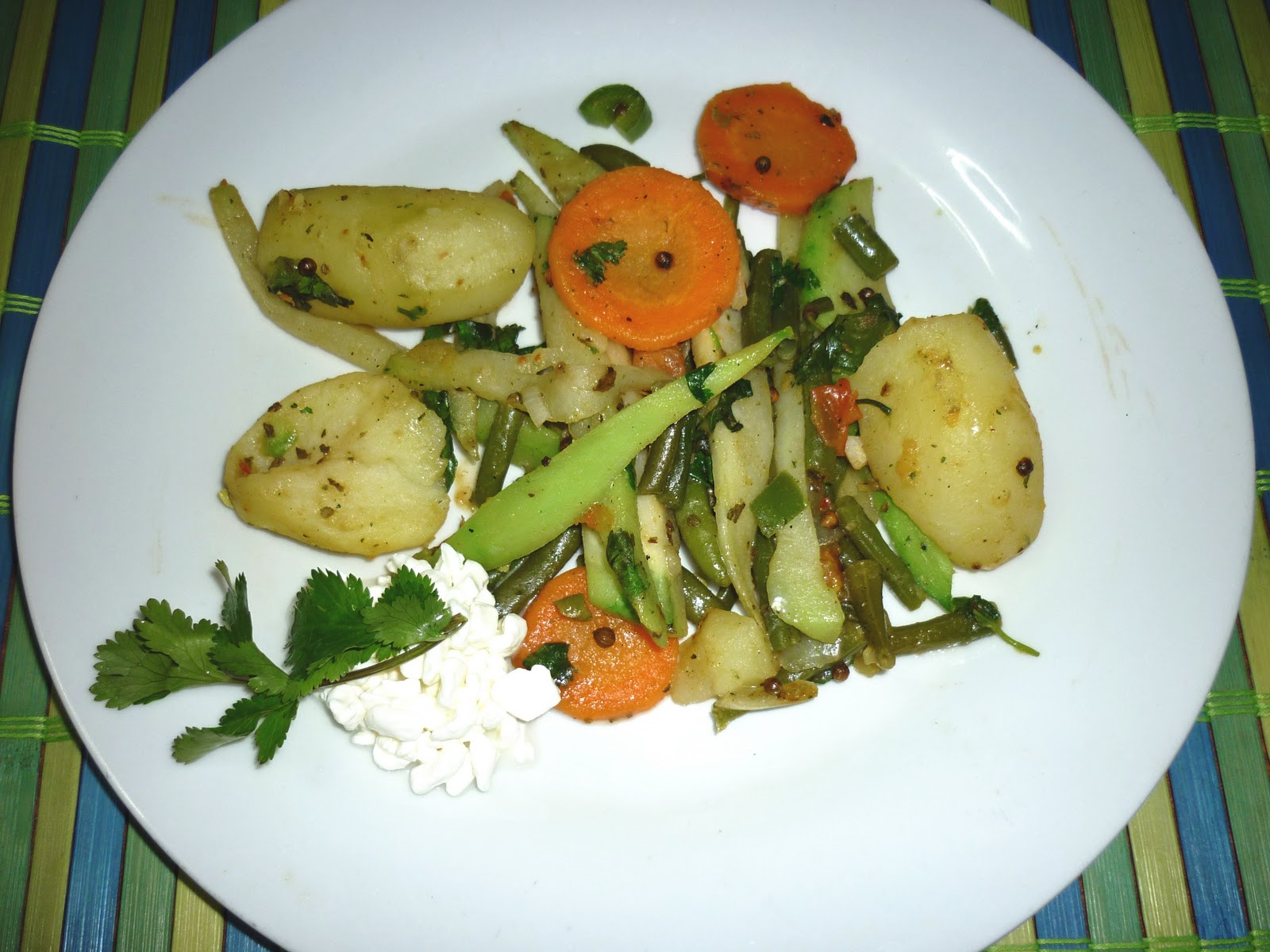 FAST, GREEN, DELICIOUS: DIA 059: VEGETALES CON CILANTRO