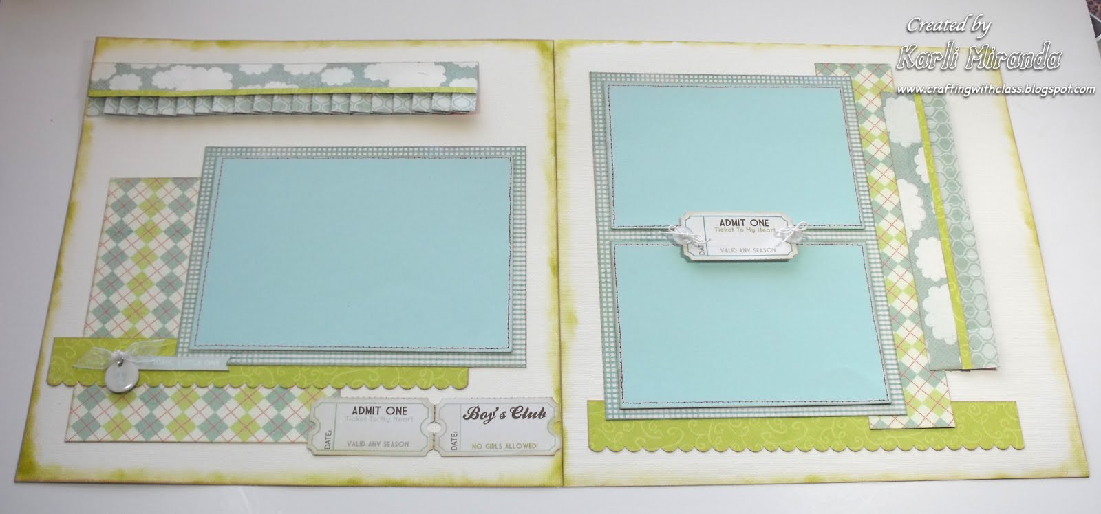 Crafting with Class: Baby Layout
