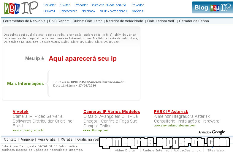 Mudou-se: [Tutorial] Como saber o ip do seu Server (qual é meu ip?)