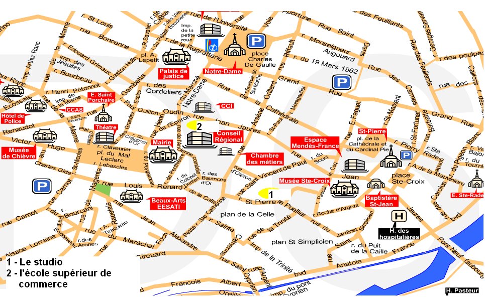 Studio centre ville POITIERS