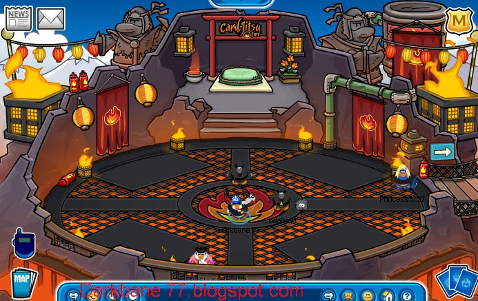 Darkbane 77: Club Penguin Fire Dojo Built!