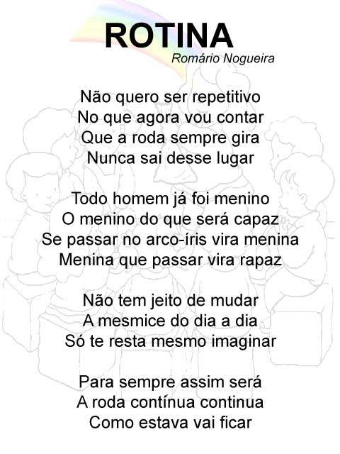 Apenas Poemas: ROTINA