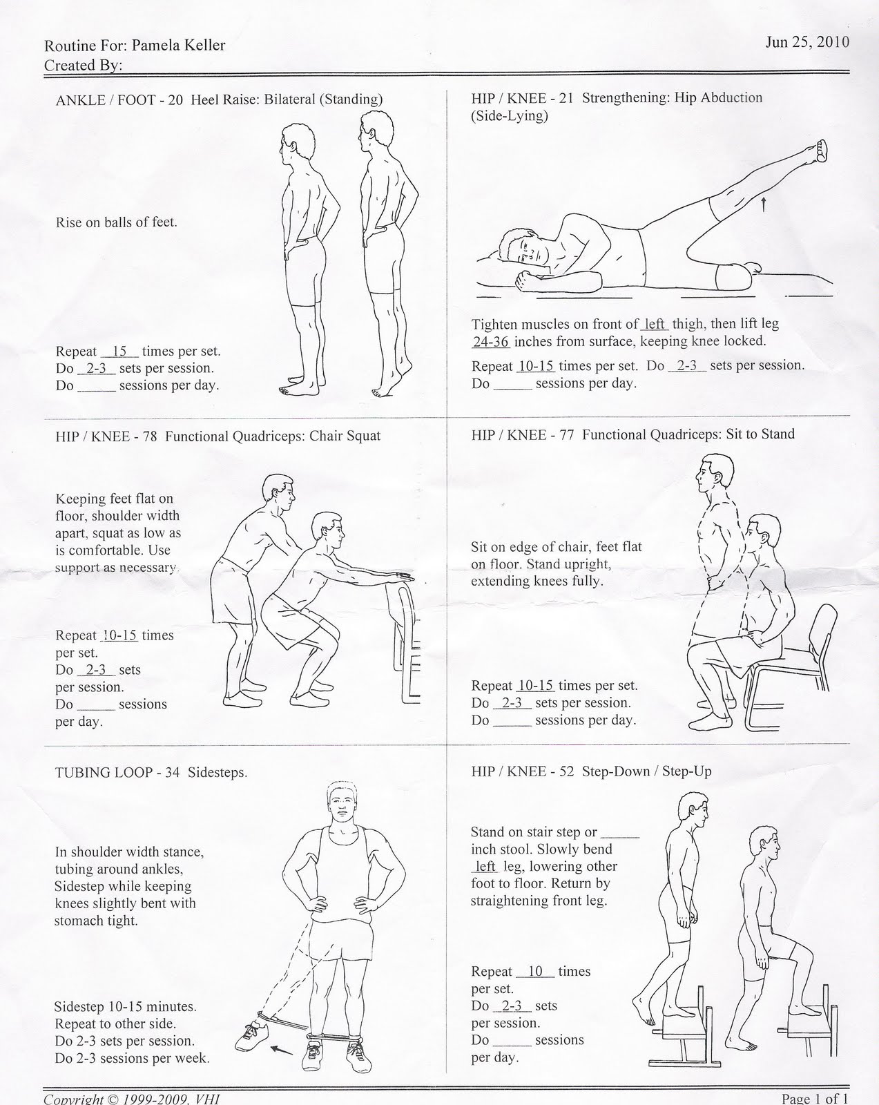 Occupational Therapy Home Exercise Handouts