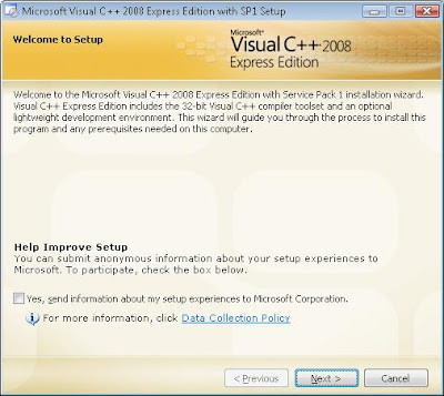 Usuário deMENTE: Instalando o Microsoft Visual C++ 2008 Express Edition