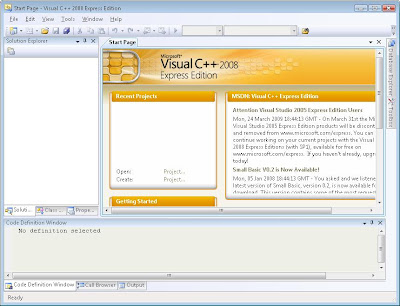 Usuário deMENTE: Instalando o Microsoft Visual C++ 2008 Express Edition