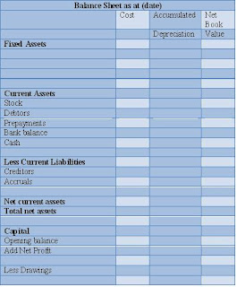 Proforma of Profit and Loss Account and Balance Sheet of A Businessman ...