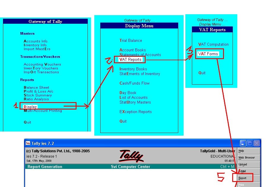 How To Get Vat Form From Tally 7 2 Accounting Education How To Get Vat Form From Tally 7 2 Accounting Education