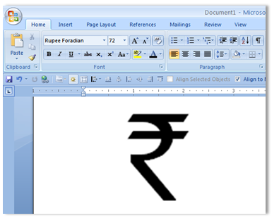 Steps to Write New Indian Currency Symbol for Indian Rupee | Accounting ...