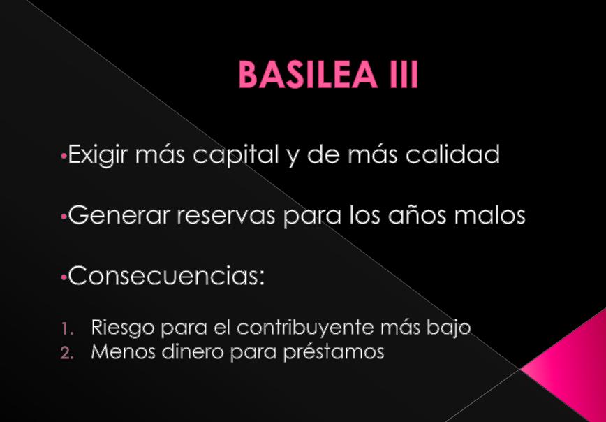 Un mundo financiero: BASILEA III