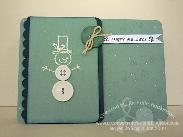 Creative Craft Fusions: Snowman Button Card