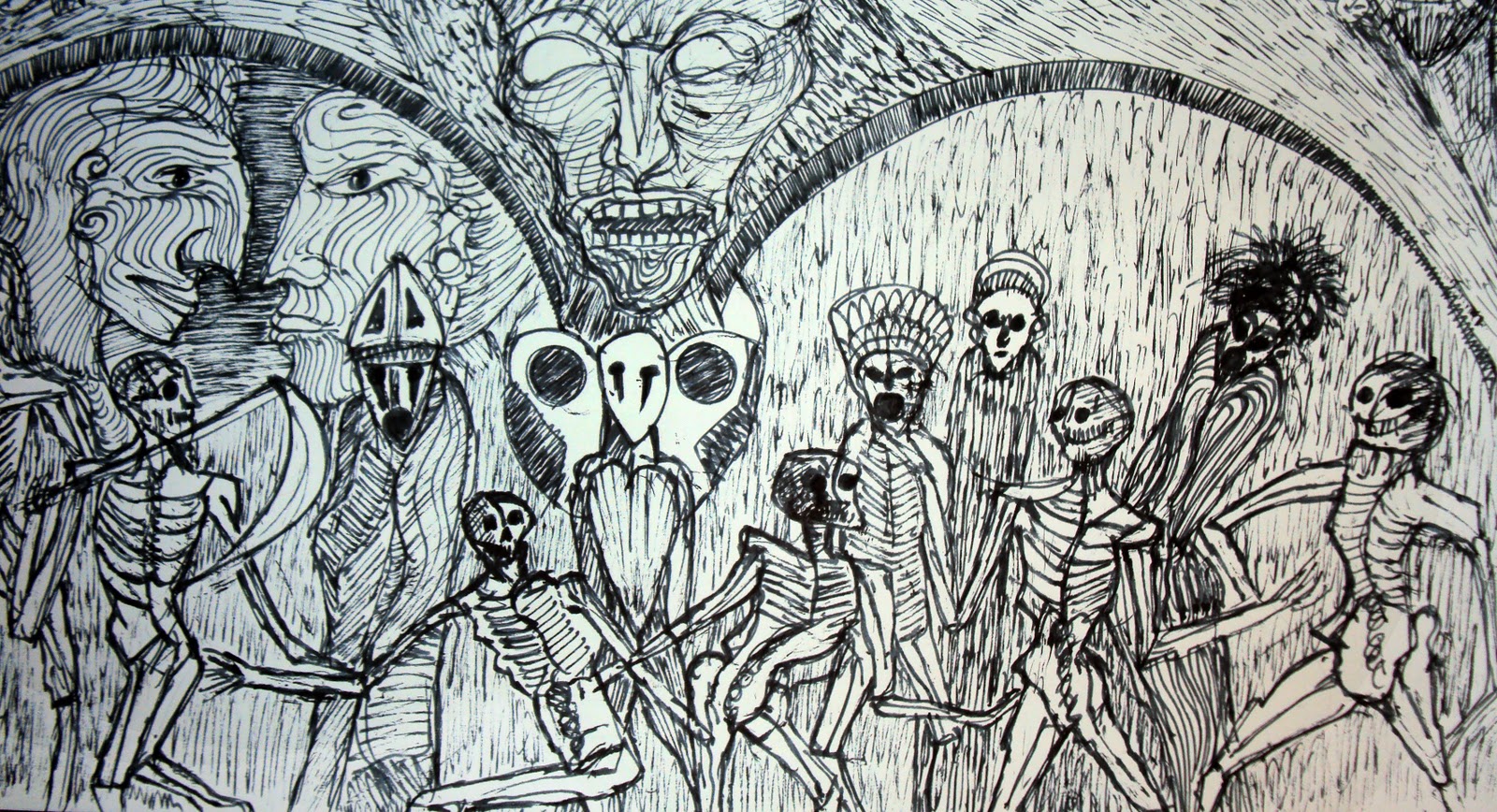 Jean-Christophe Philippi. Journal de peinture.: Danse macabre.