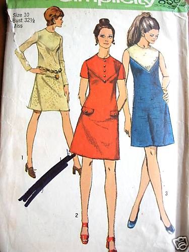 Sew Sixties: My 4th Mod Dress- Simplicity 8878 from 1970