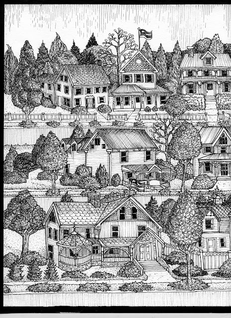 Insanad's Projects: Lewes Delaware Pen and Ink Drawings