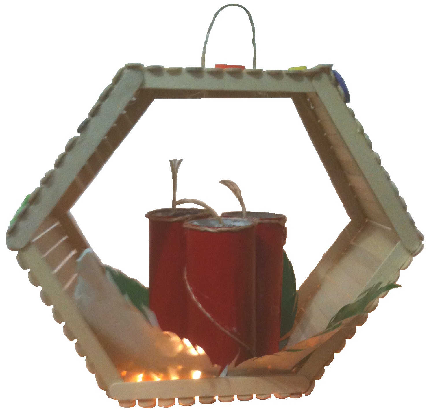 Art School: Popsicle Sticks Christmas Lantern