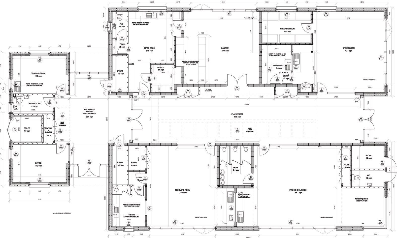 whitehall creche: Drawings