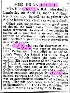 Ladies Alpine Club Journals 1925-1933: Miss Hilda Helche (artist)