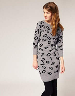 ASOS Knitted Numbers Dress - Emma Louise Layla