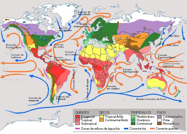 Geografia: Fatores que influenciam no clima