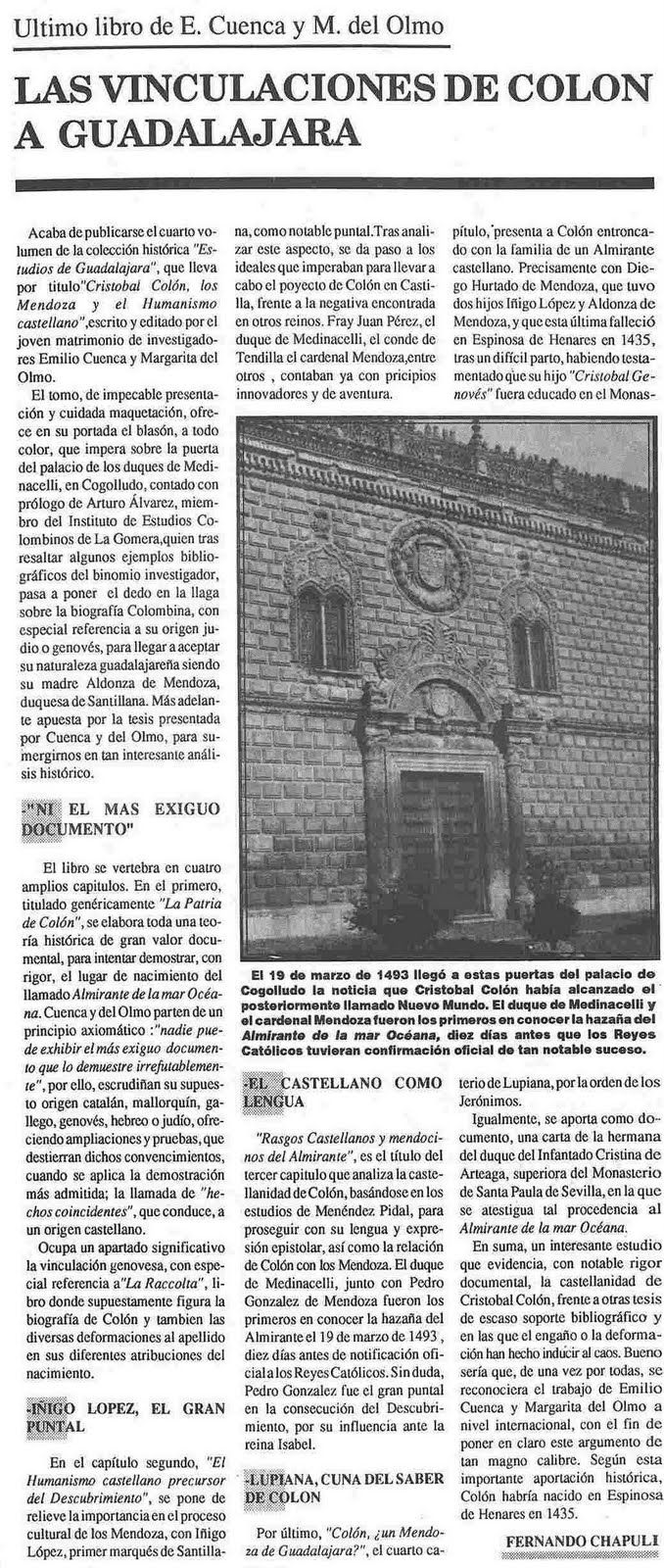 RENACIMIENTO : HISTORIA Y CULTURA . VILLA DE ESCARICHE: VINCULACIONES ...