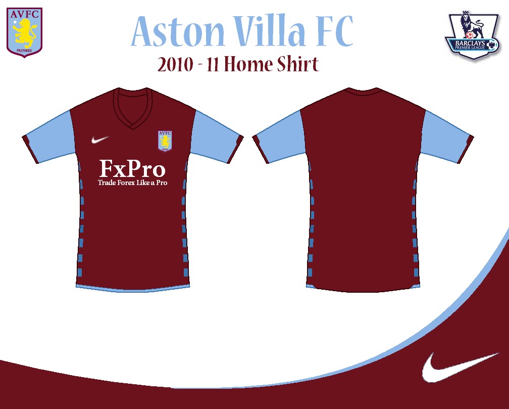 Willian Kits: 2010 - 11 Aston Villa FC Home Shirt