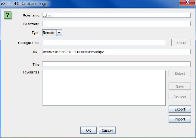 eXist-db Tutorials: Upload an XML File Using the Admin Client