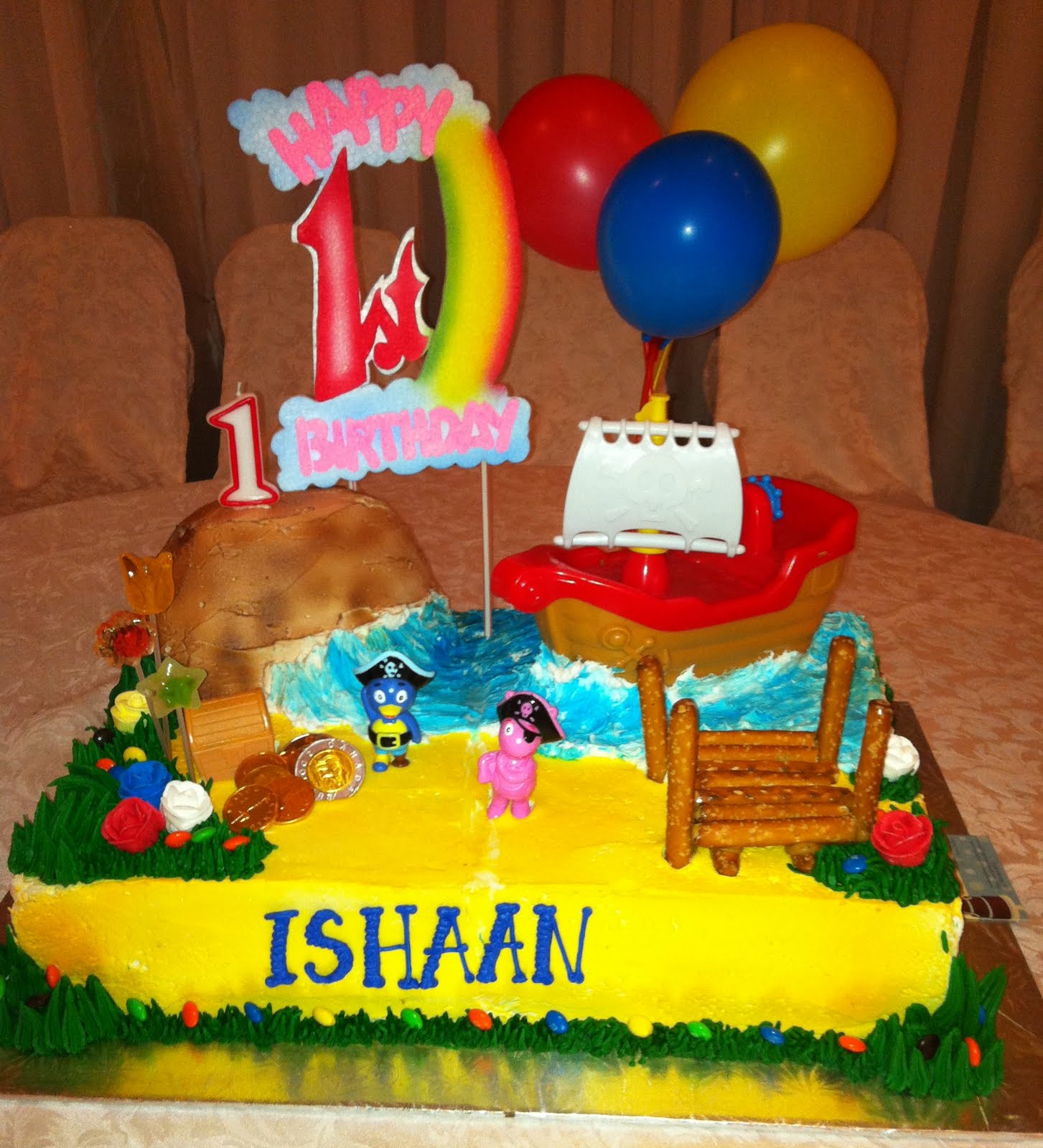 Jocelyn's Wedding Cakes and More....: Backyardigans Pirate Cake/Custom ...
