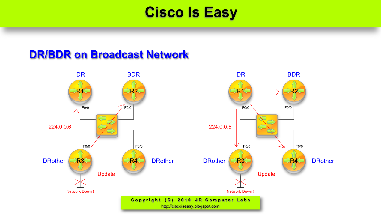 Lesson 40 - OSPF Fundamentals Part3 - RouterID and DR/BDR