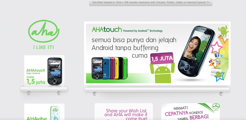 AHATOUCH, ANDROID PHONE FROM AHA [Huawei IDEOS C8150] | New Gadget ...