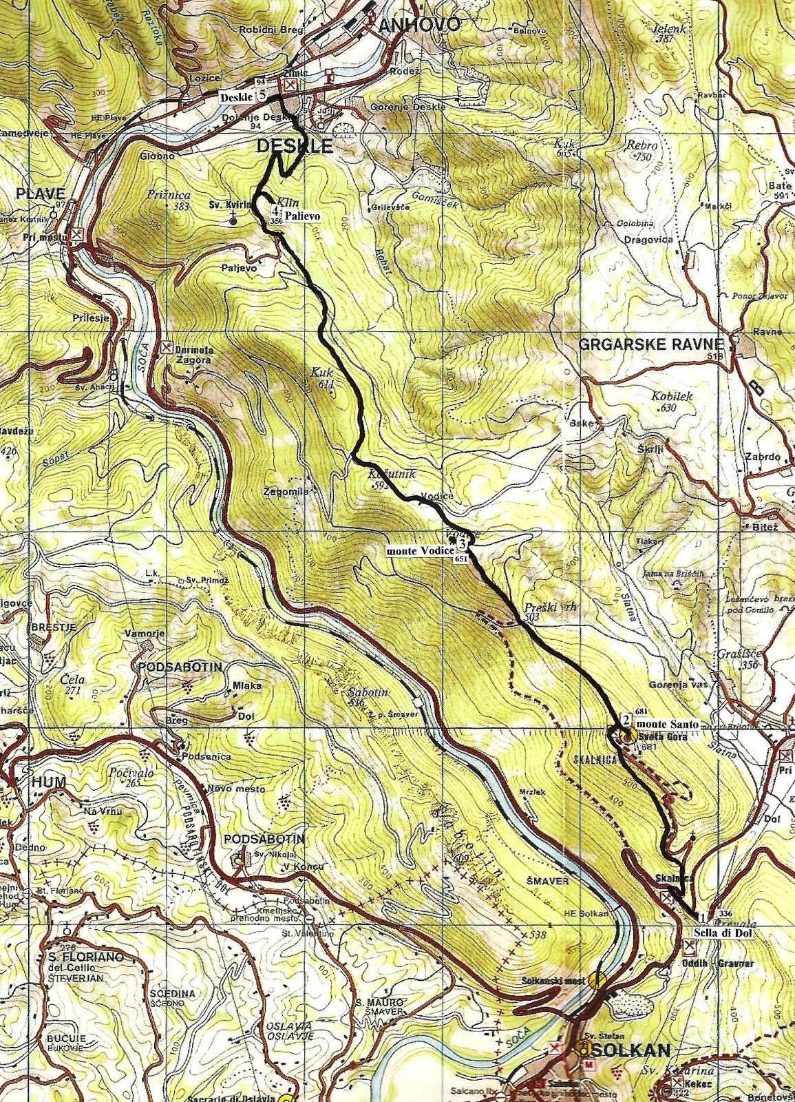 Escursioni nei dintorni di Trieste 2: 3 e - Monte Santo e monte Vodice ...